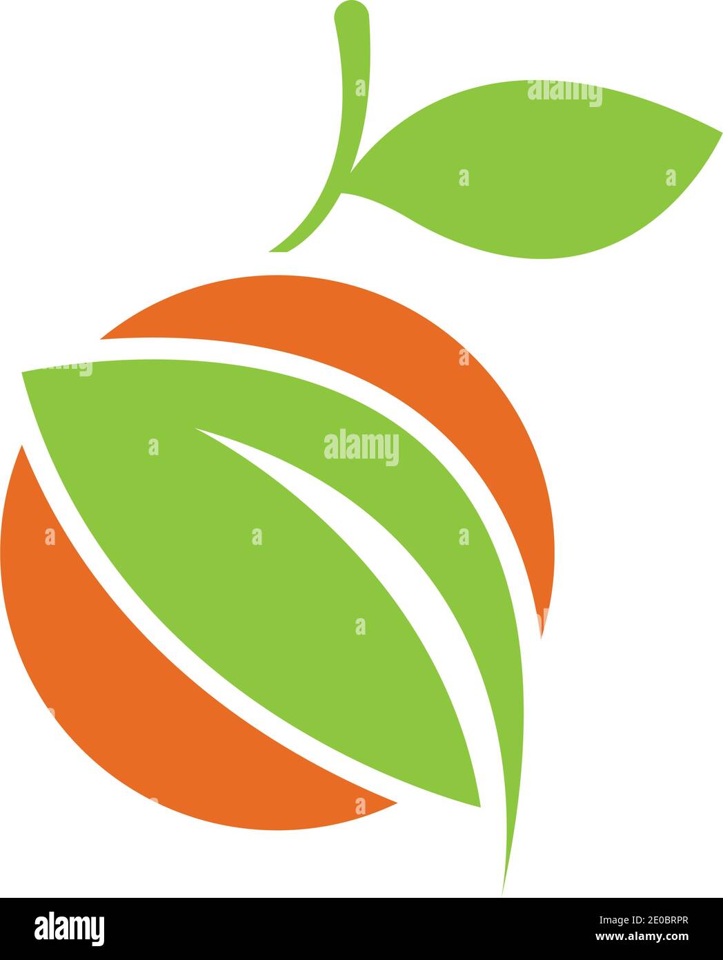 Orange logo design Vector icon illustration design Stock Vector Image ...