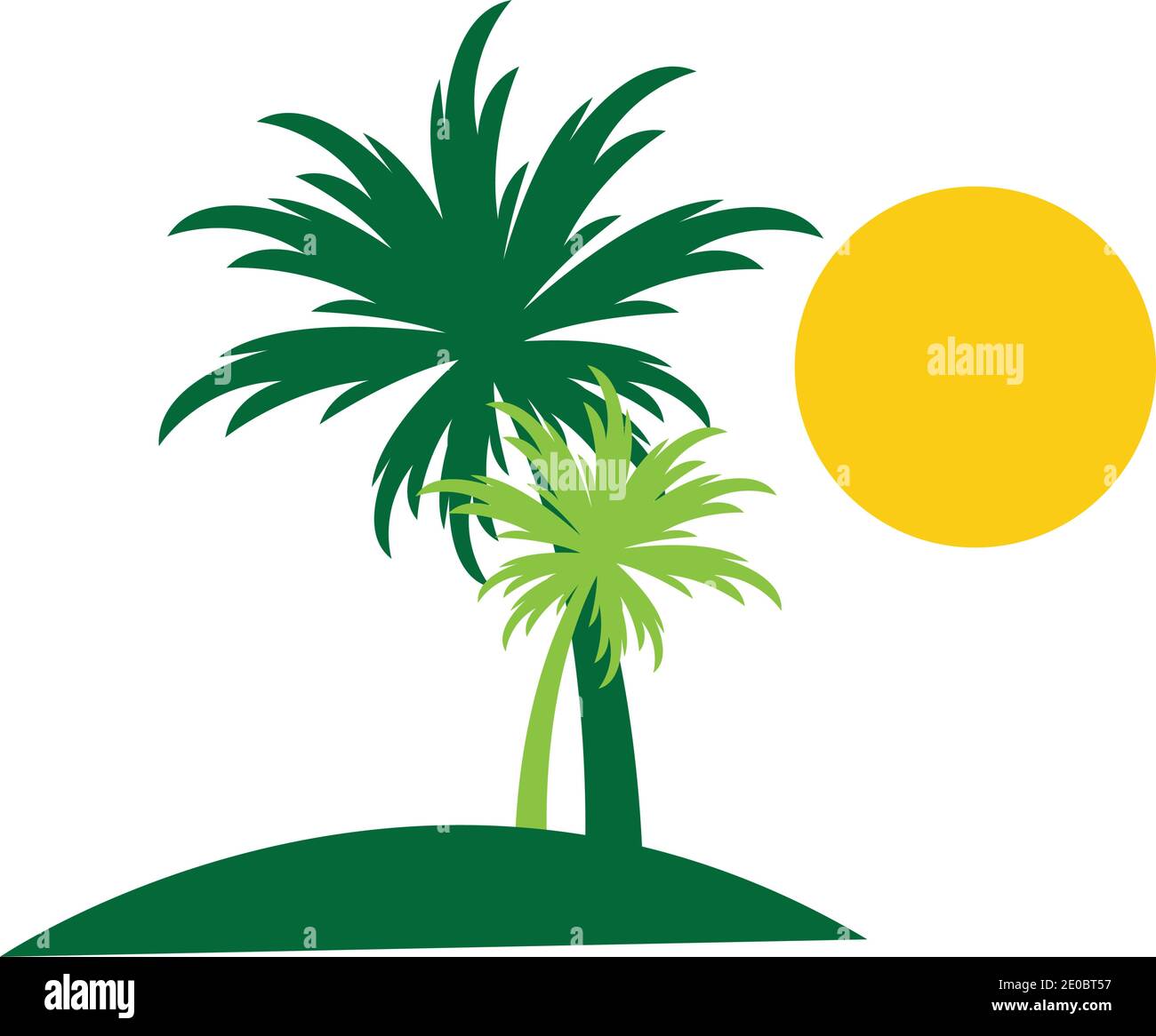 Palm tree summer logo template vector illustration Stock Vector Image ...
