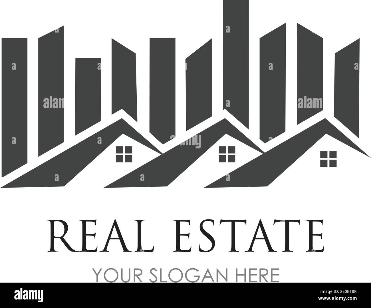 Real estate logo icon illustration - Vector Stock Vector Image & Art ...