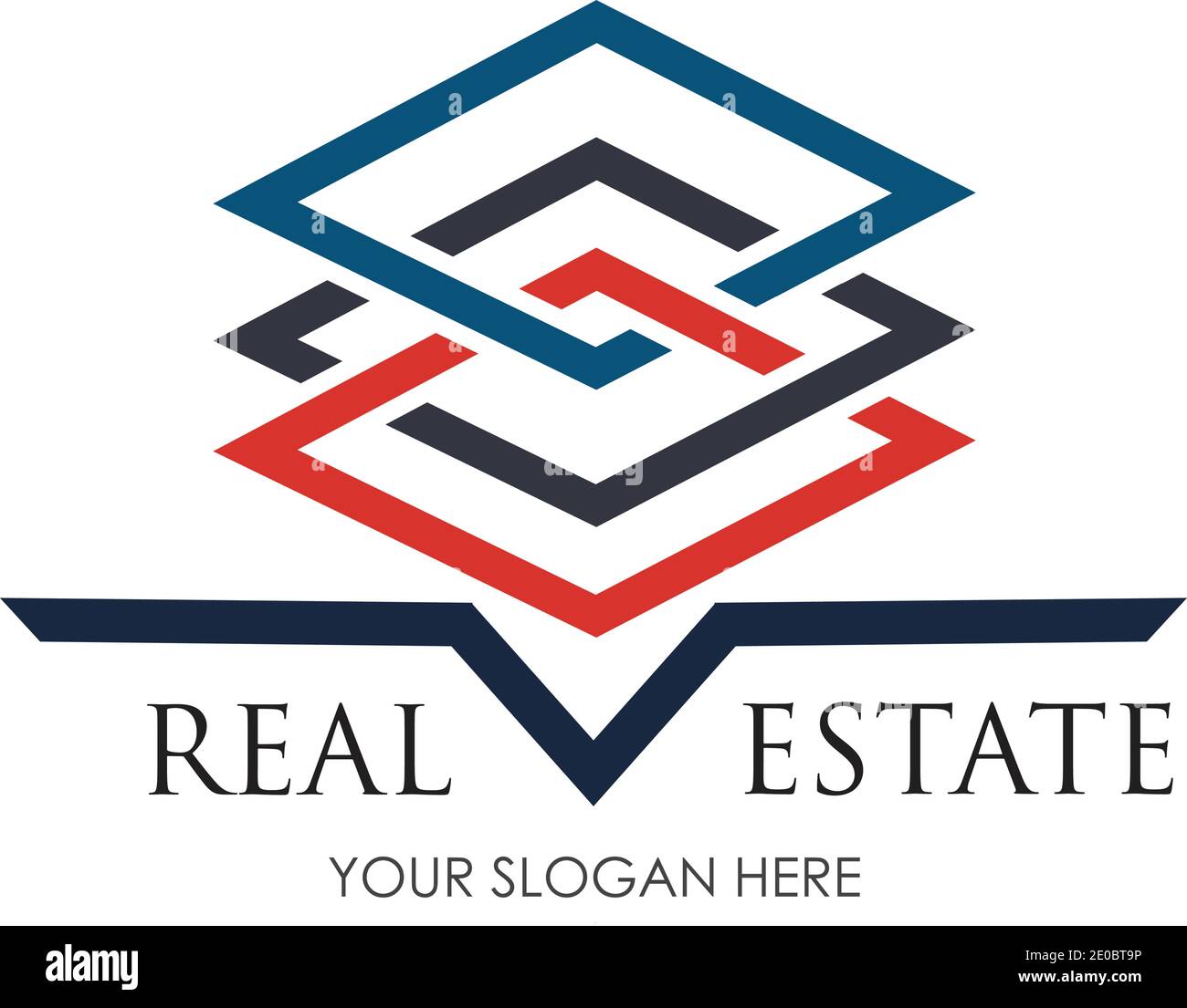 Real estate logo icon illustration - Vector Stock Vector Image & Art ...