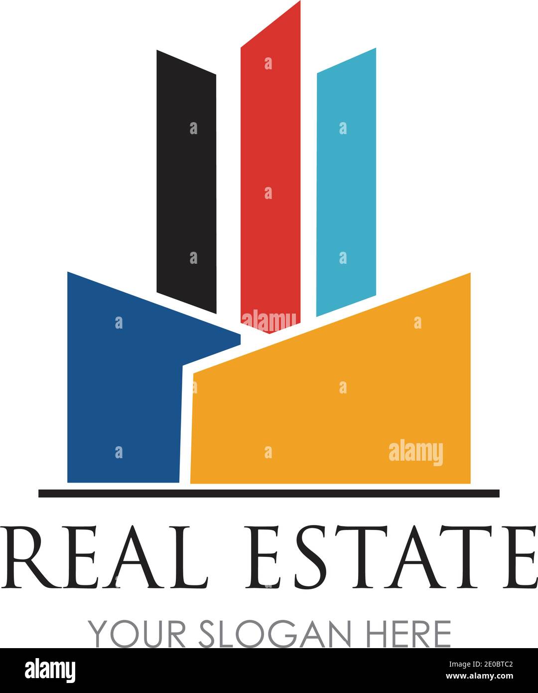 Real estate logo icon illustration - Vector Stock Vector Image & Art ...