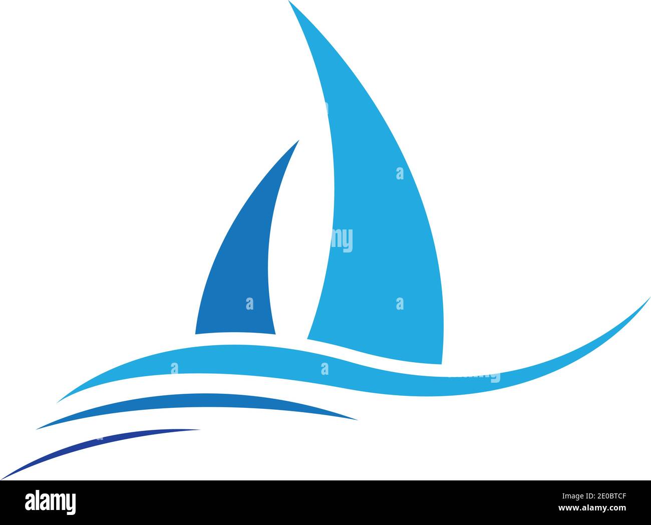 sailing logo vector icon concept illustration design template Stock ...