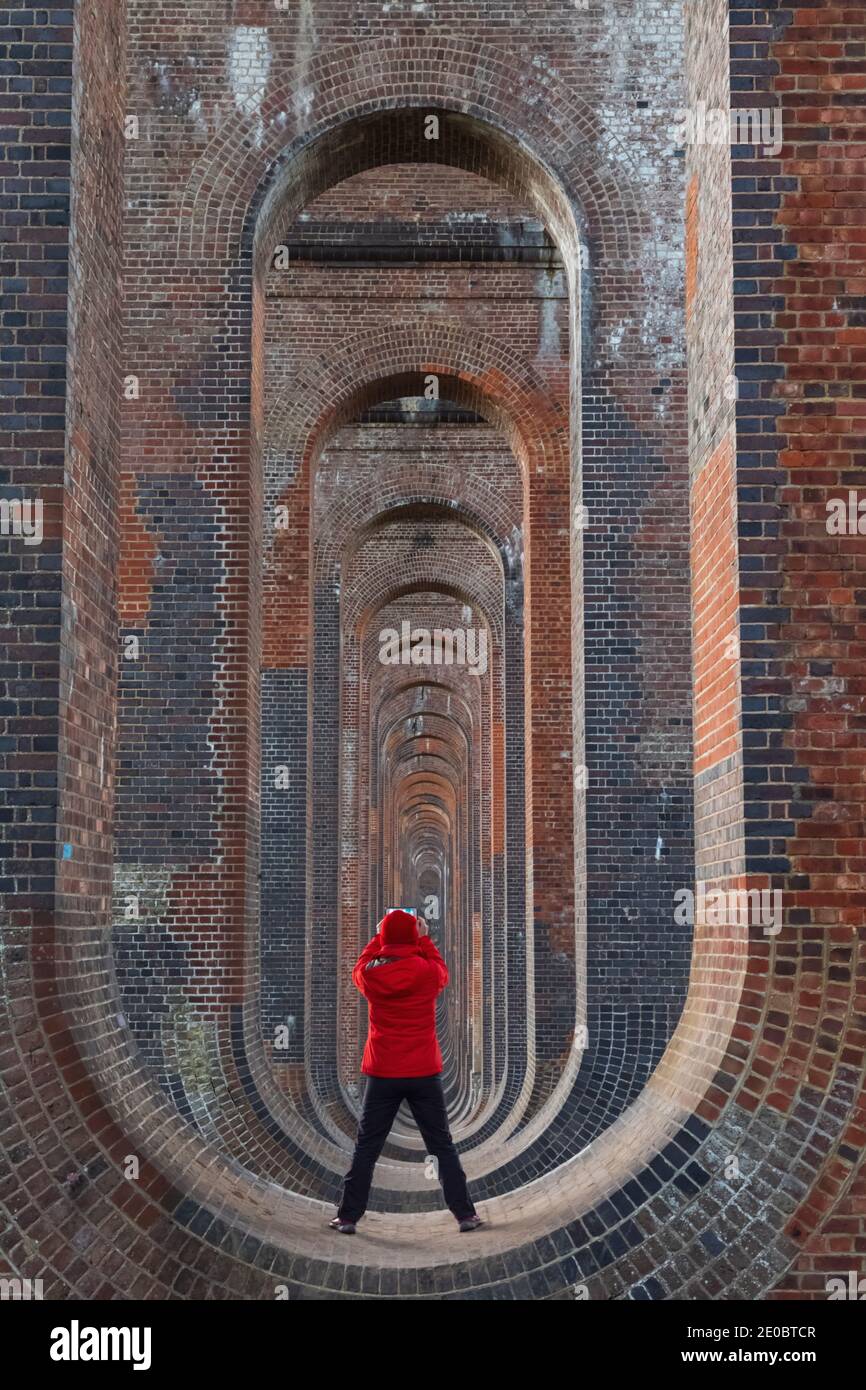 England, East Sussex, Balcombe, The Victorian Railway Viaduct aka Ouse ...