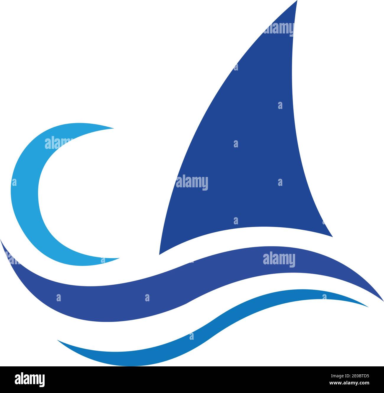 sailing logo vector icon concept illustration design template Stock ...
