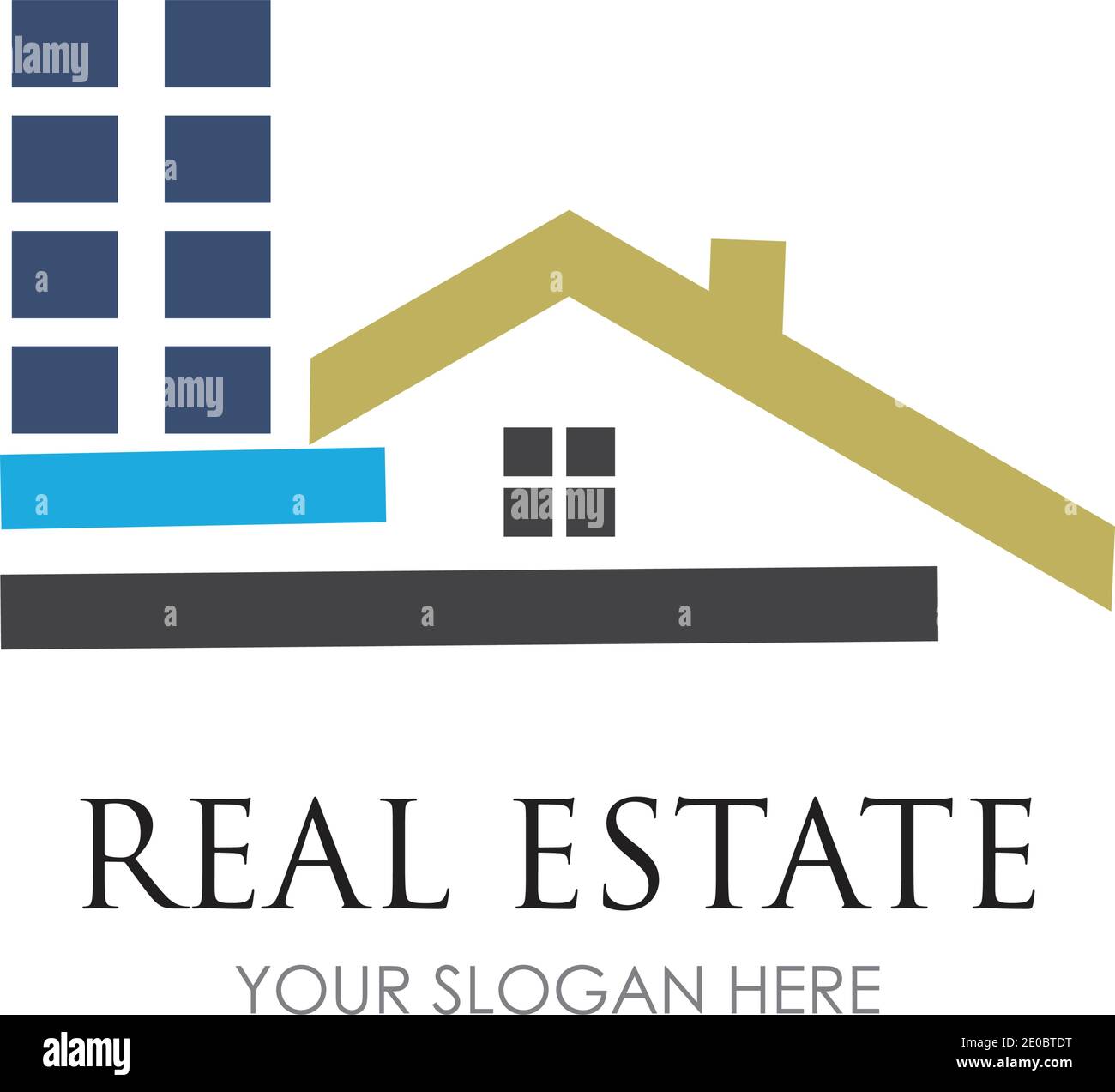 Real estate logo icon illustration - Vector Stock Vector Image & Art ...