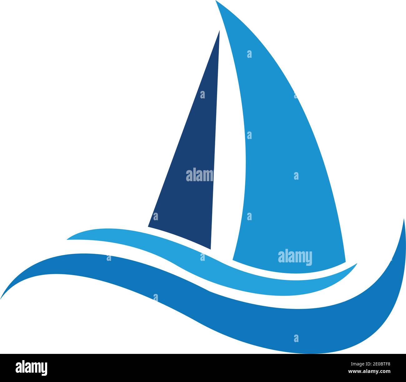 sailing logo vector icon concept illustration design template Stock ...