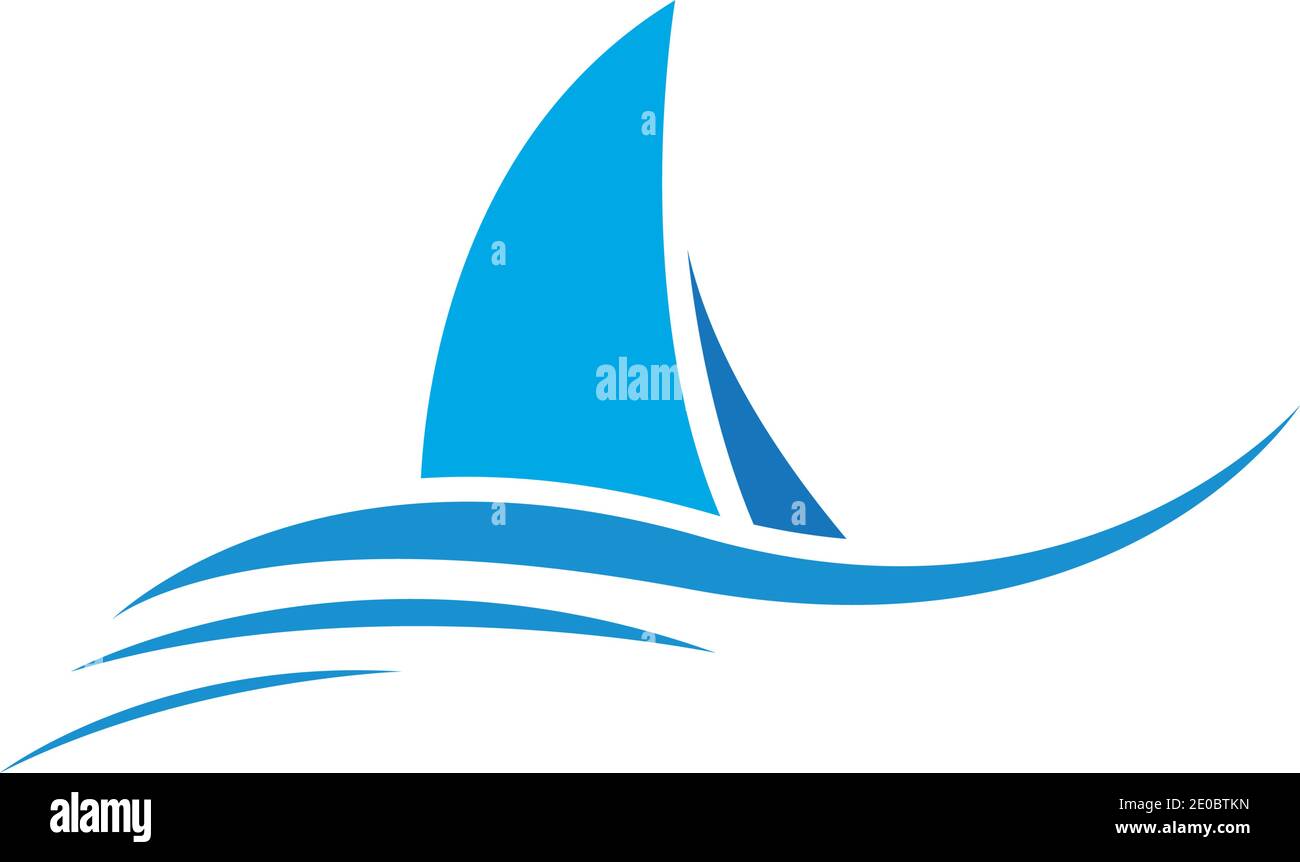 sailing logo vector icon concept illustration design template Stock ...