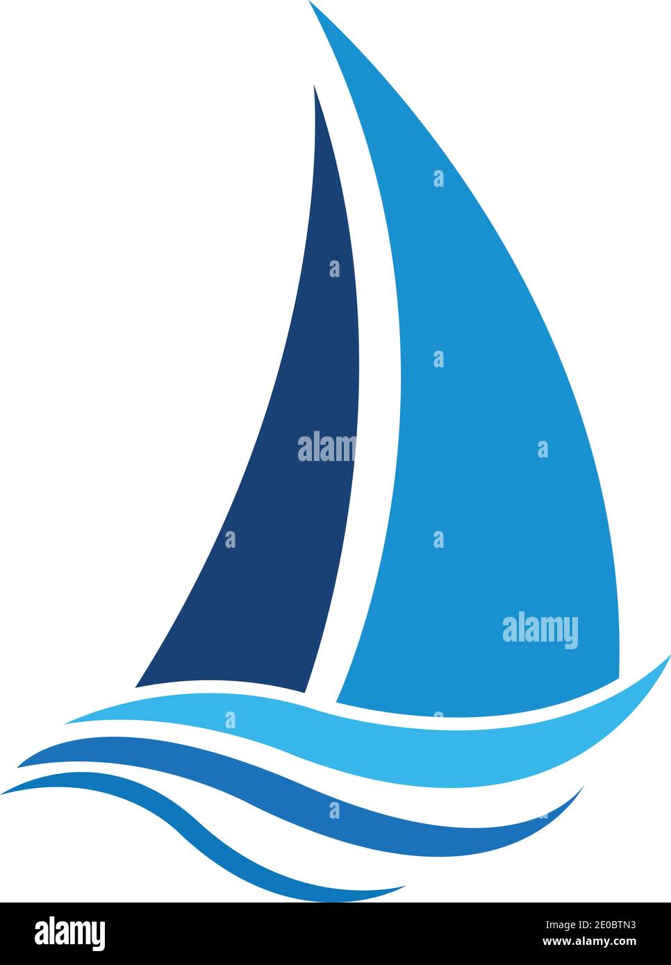 sailing logo vector icon concept illustration design template Stock ...