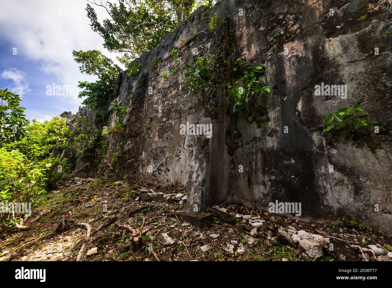 Ruins of Japanese WWII Lighthouse, Ngarchelong, Arekalong peninsula ...