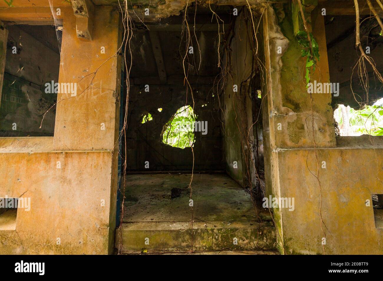 Ruins of Japanese WWII Lighthouse, Ngarchelong, Arekalong peninsula ...