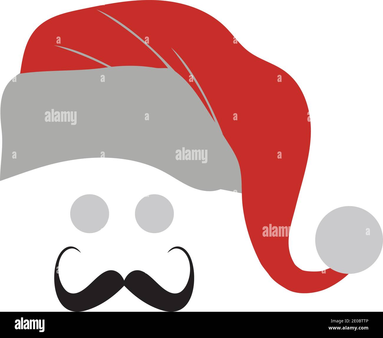 santa claus vector icon logo illustration design template Stock Vector ...