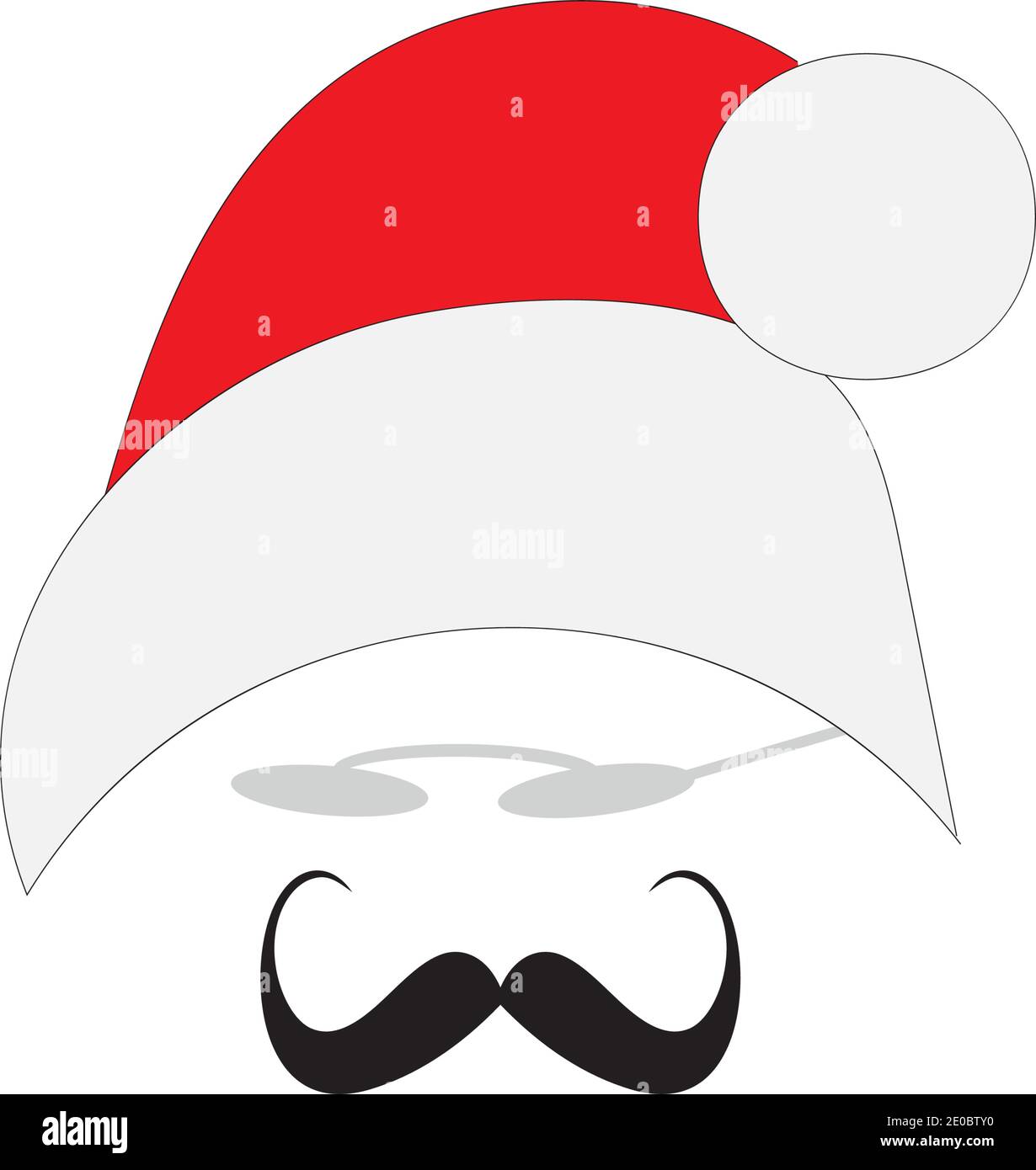 santa claus vector icon logo illustration design template Stock Vector ...