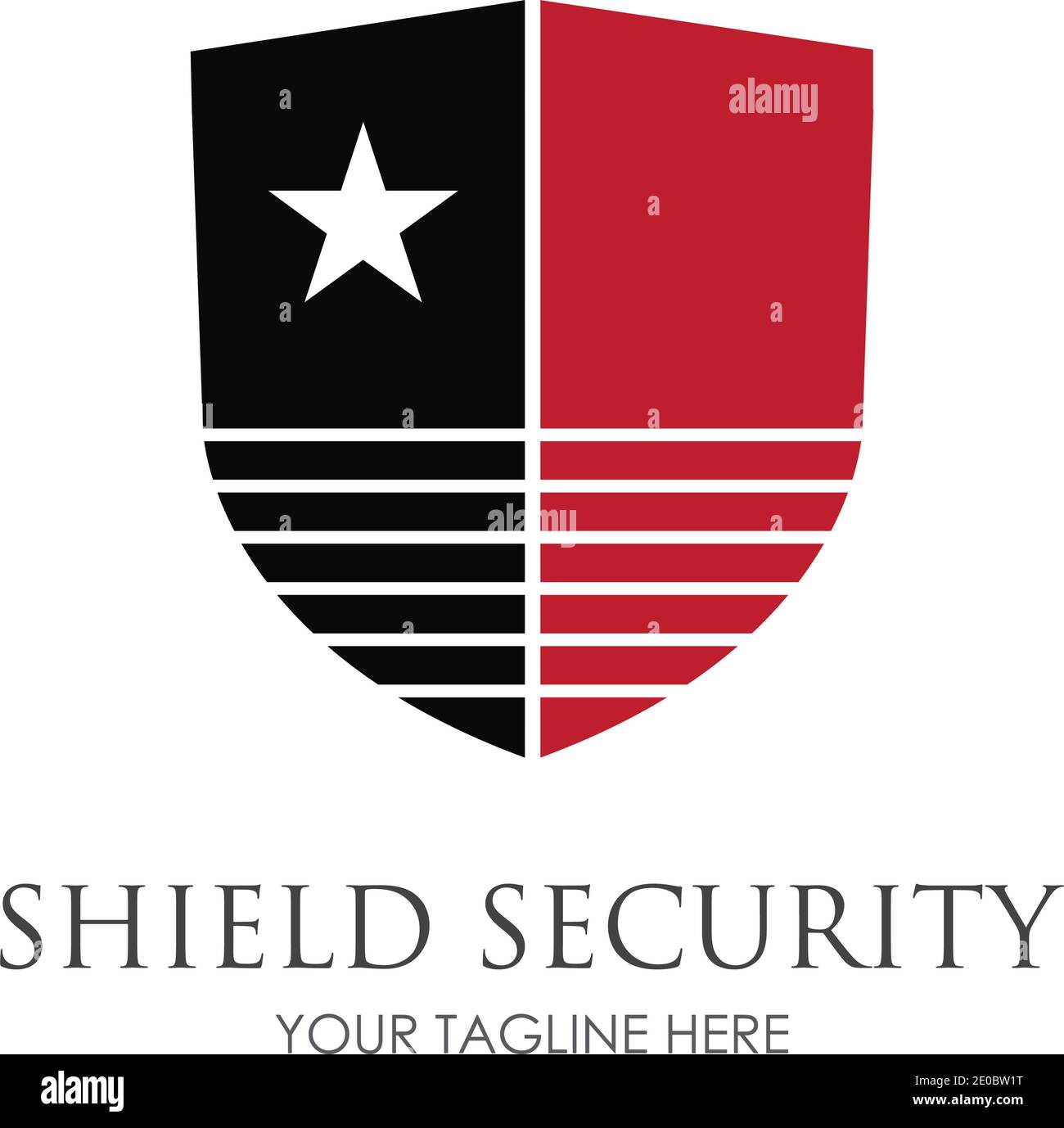 Shield Security logo design vector illustration template Stock Vector ...