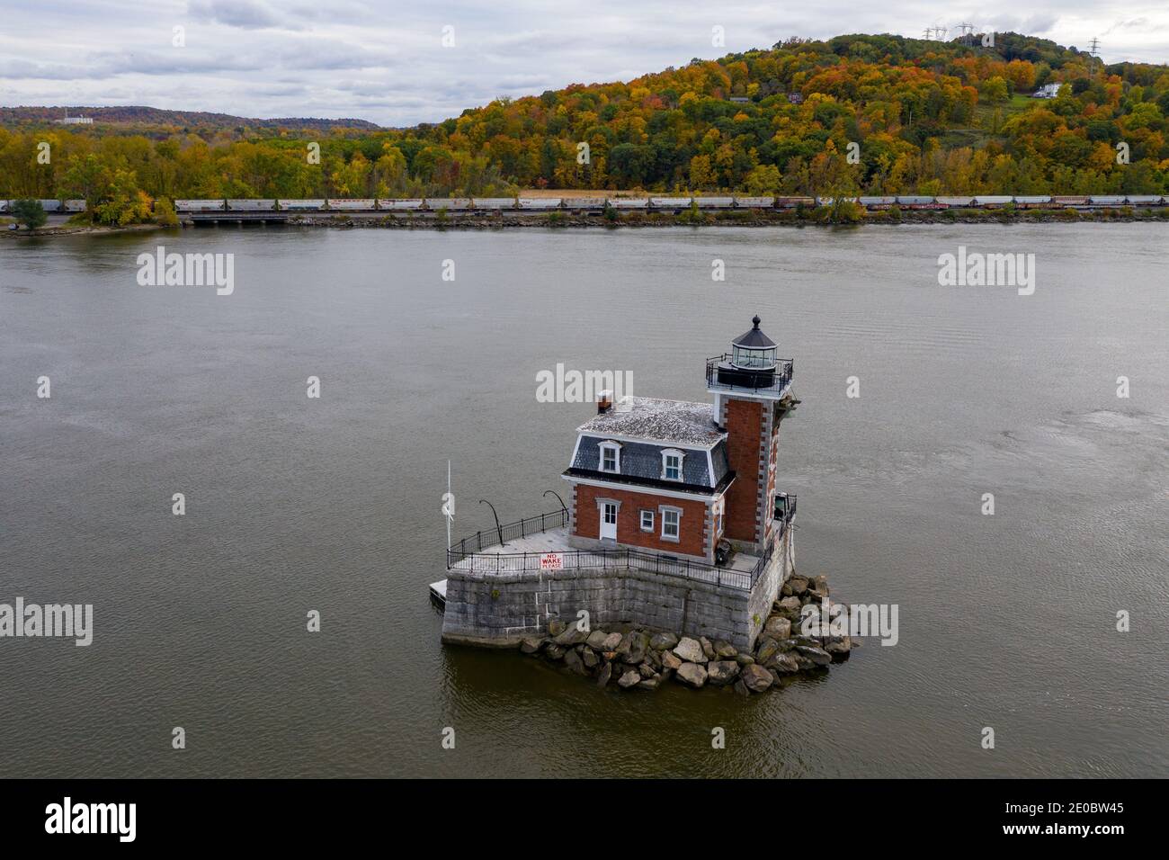 The Hudson Athens Lighthouse, sometimes called the Hudson City light ...