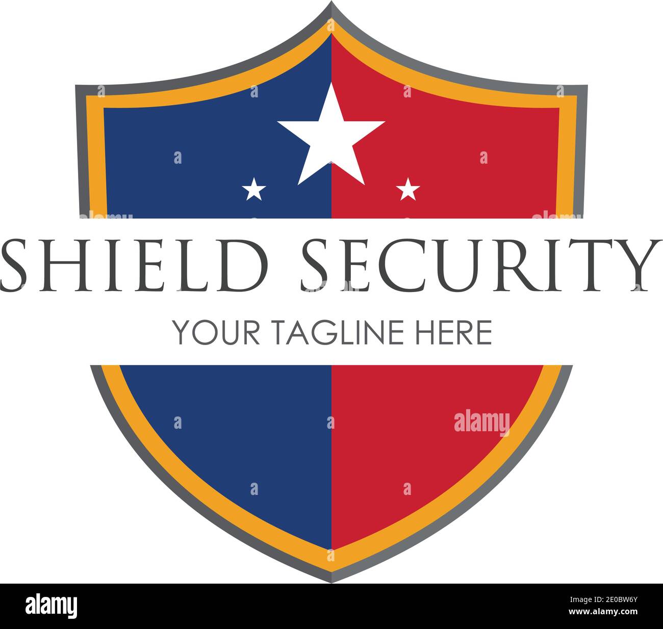 Shield Security logo design vector illustration template Stock Vector ...
