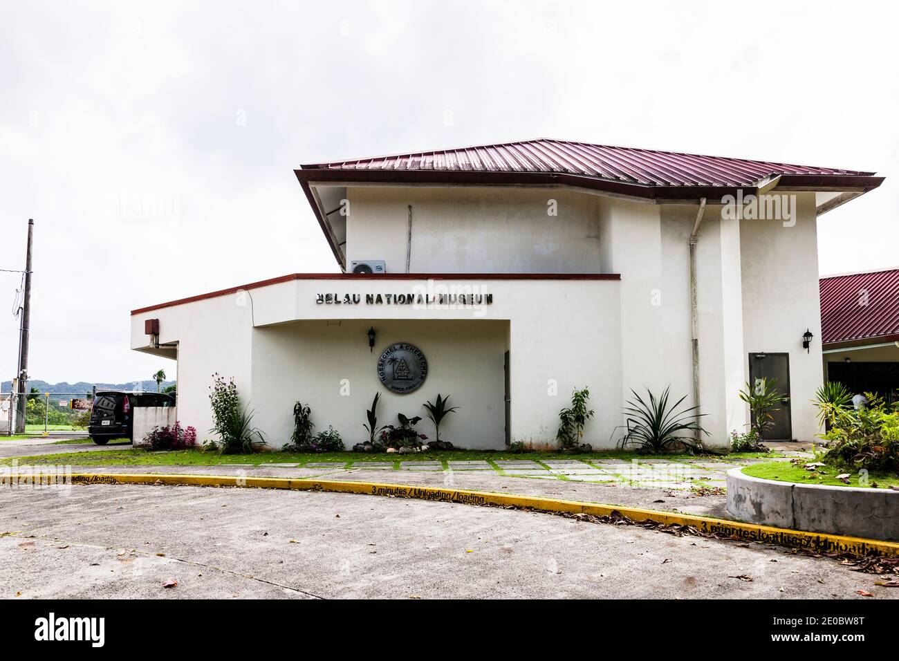 Exterior of Belau National Museum, Island of Koror, Koror, Palau ...