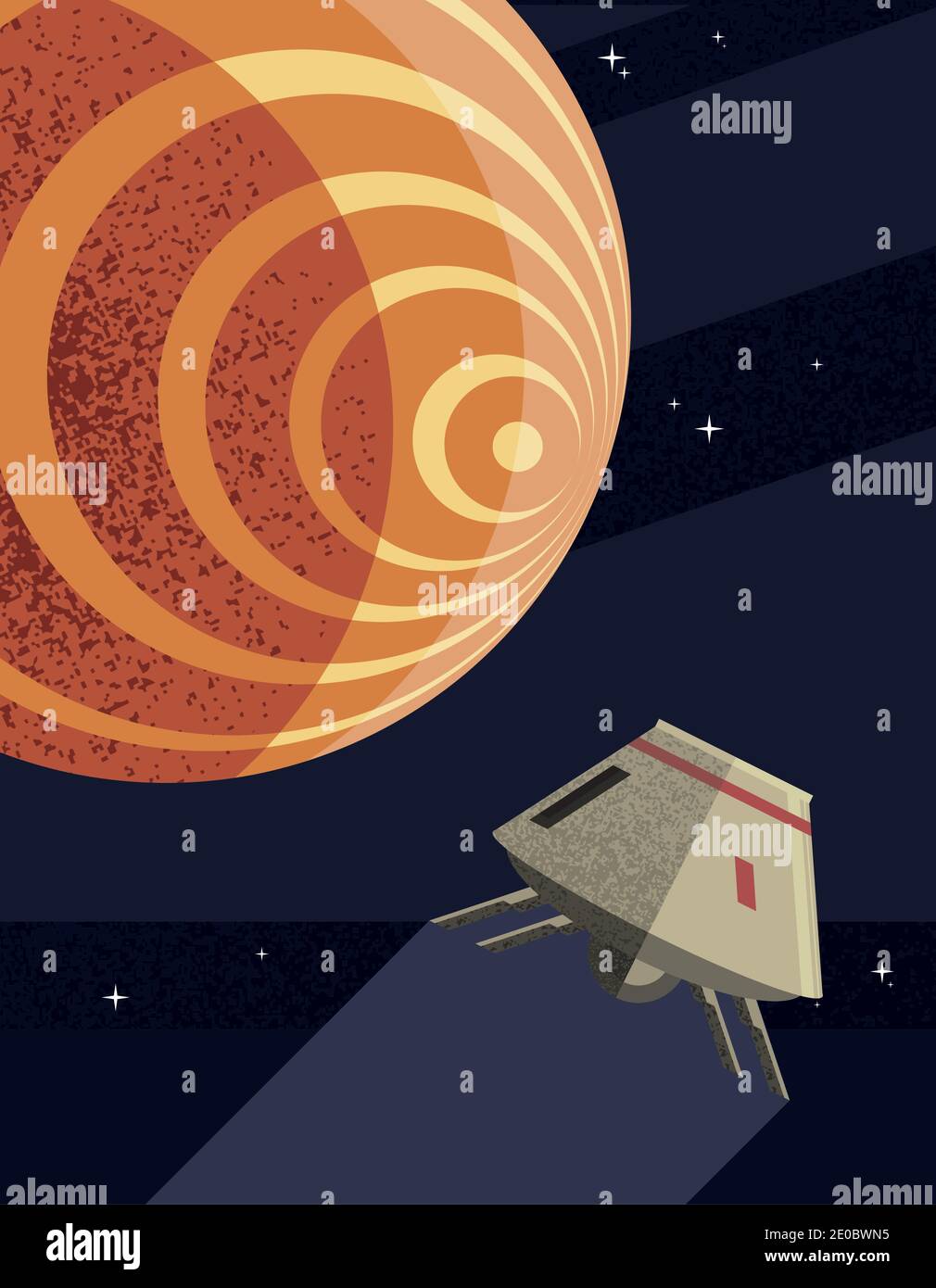 Space robot and mars planet of universe cosmos and futuristic theme ...