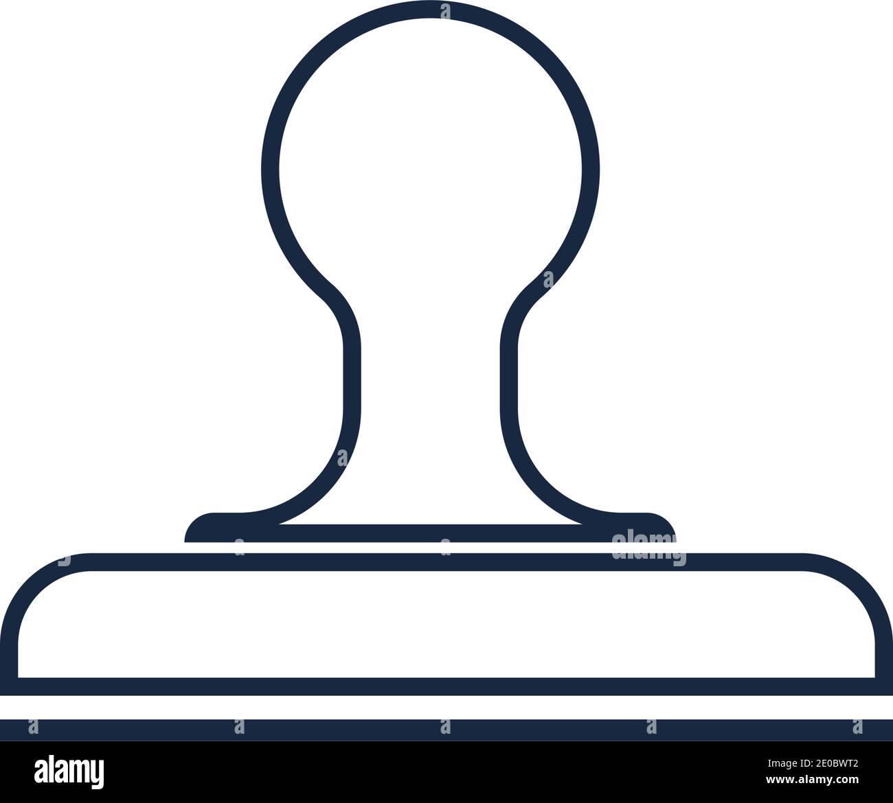 Stamp logo Icon Flat vector illustration design template Stock Vector ...