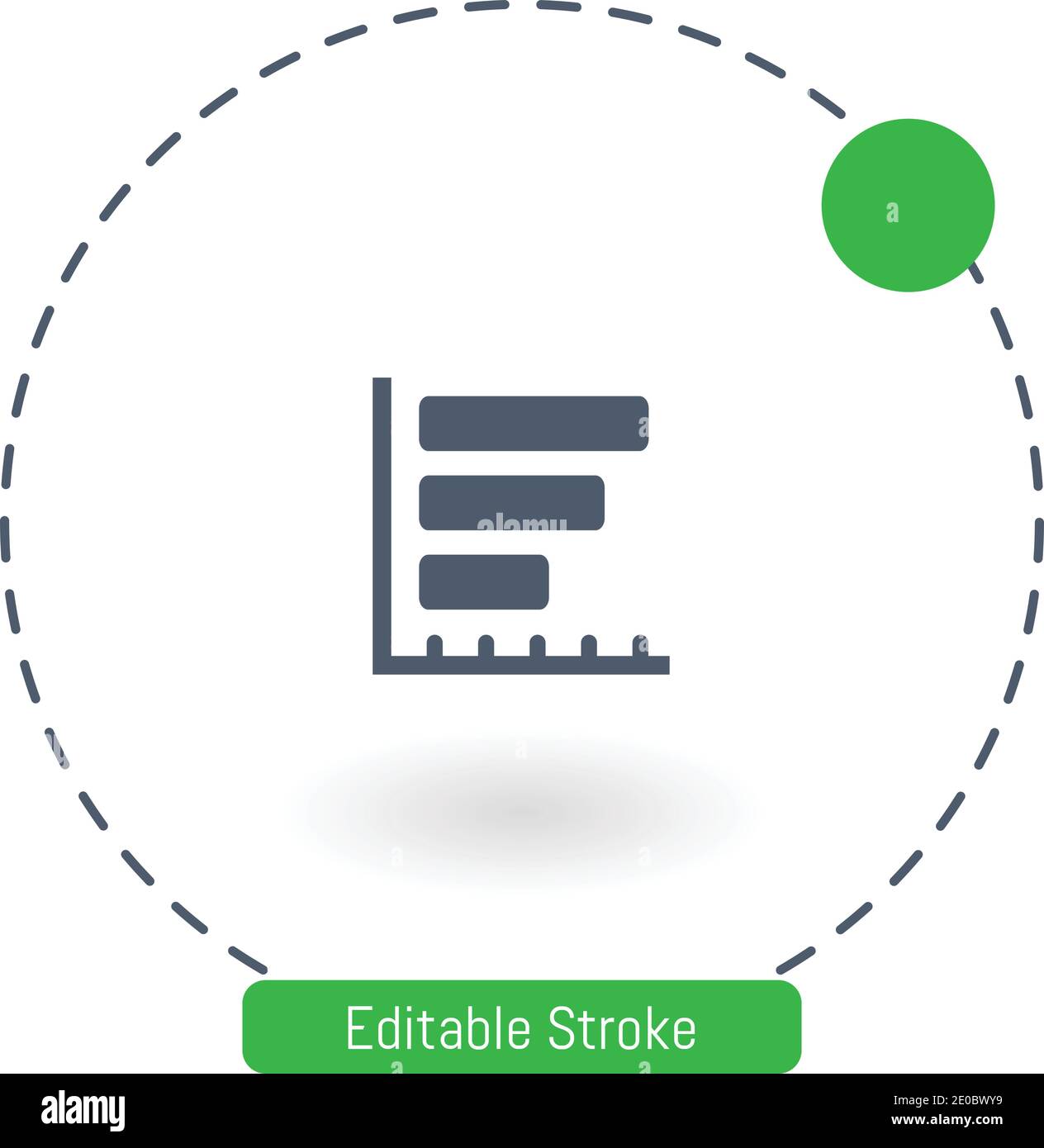 Horizontal bar graph template icons hi-res stock photography and images ...