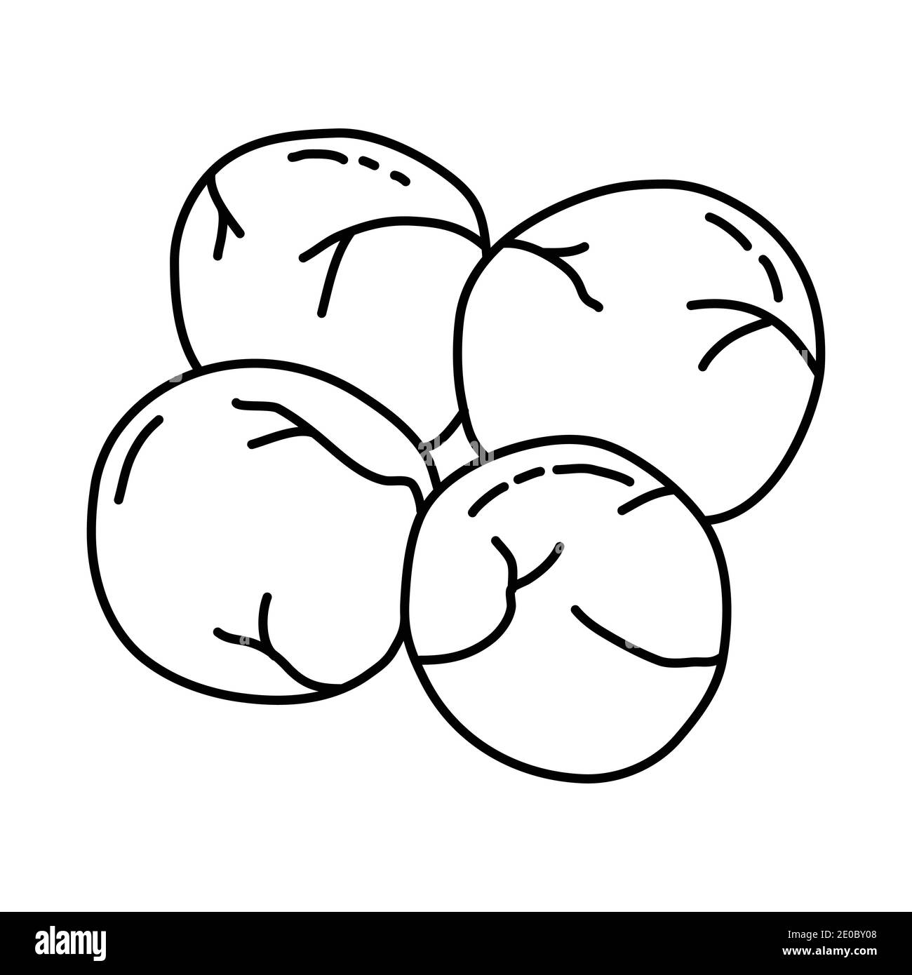 Hininy Saudi Arabia Food Hand Drawn Icon Set Vector Stock Vector Image ...