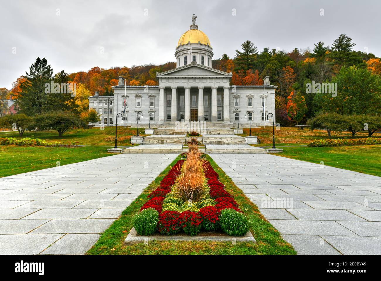 The State Capitol Building in Montpelier Vermont, USA. The current ...