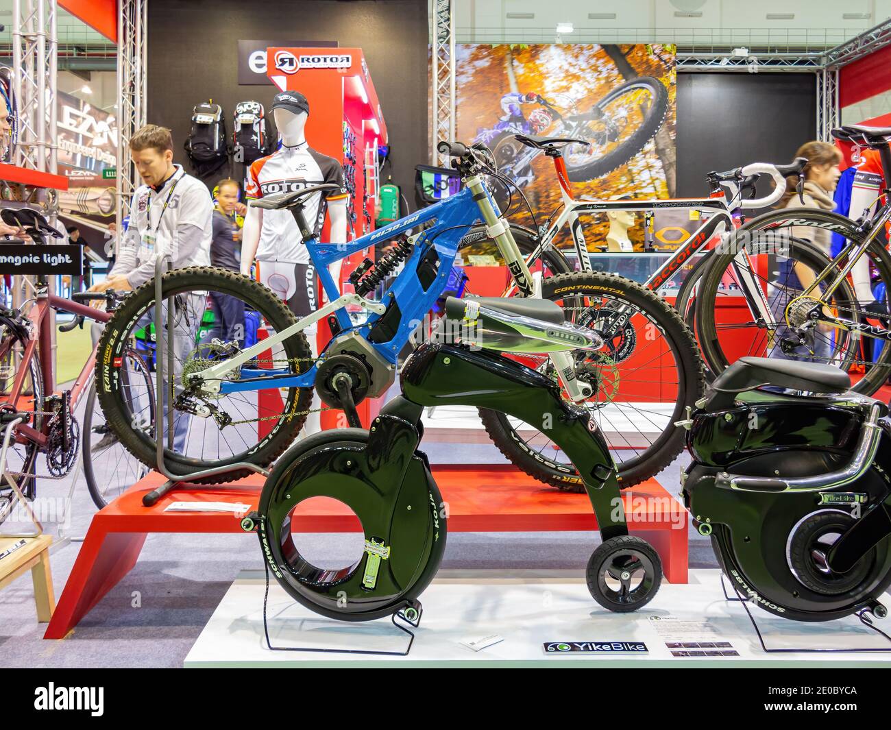 Taipei, MAR 10, 2012 - Interior view of the TAIPEI CYCLE 2012 - The ...