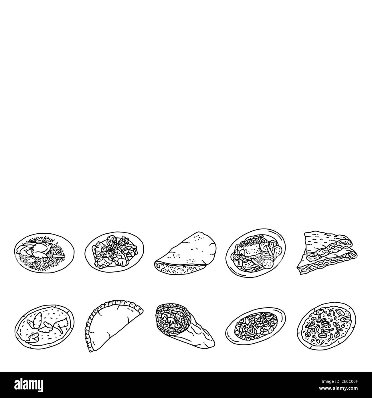 Saudi arabian cuisine Stock Vector Images - Alamy