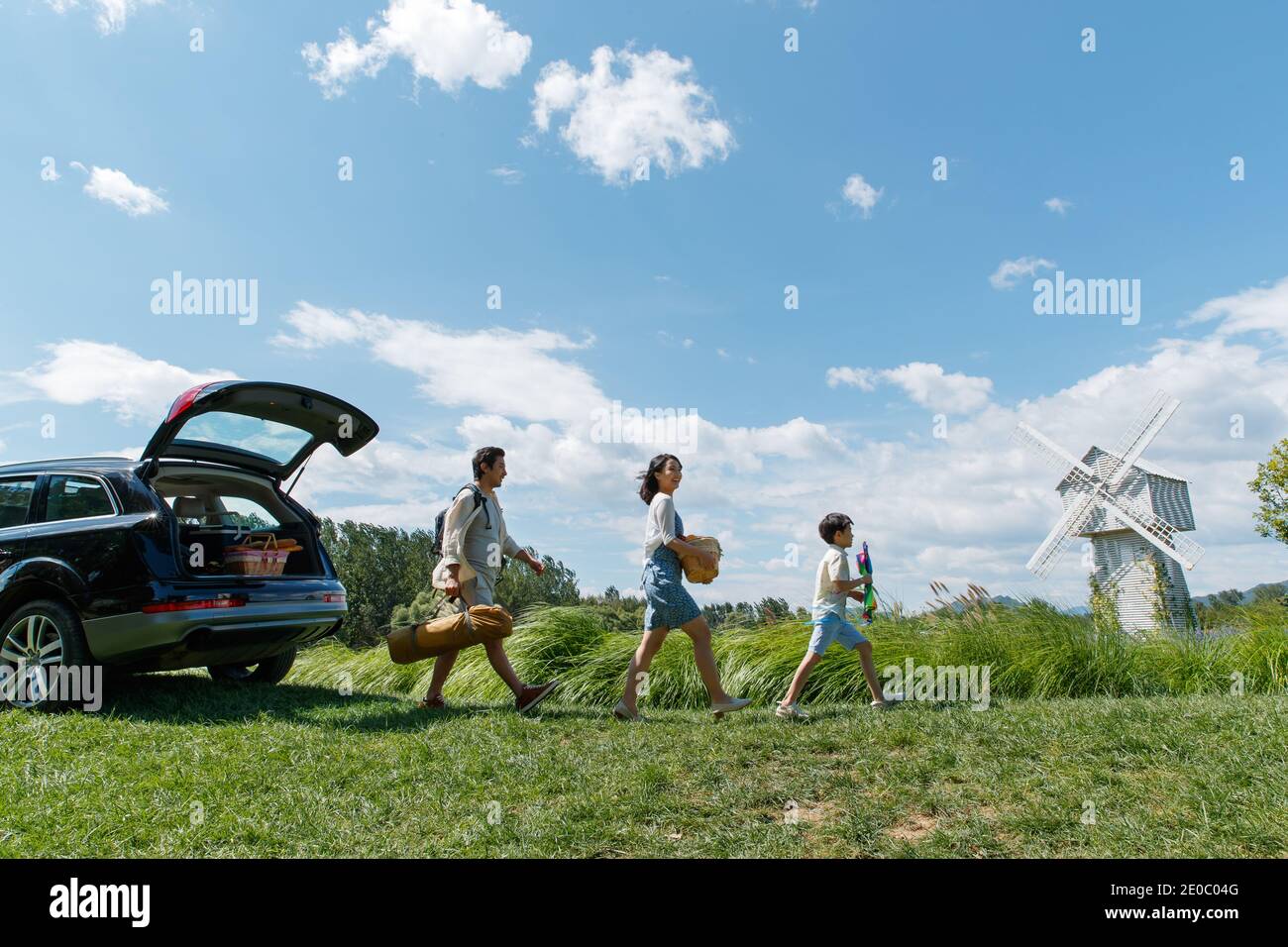 Happy young asian indian couple camping High Resolution Stock ...
