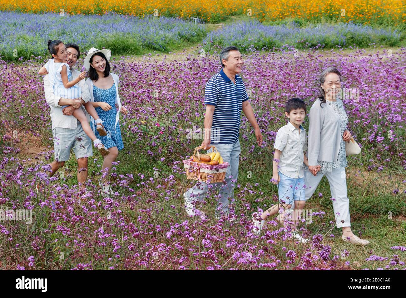 Happy family outing Stock Photo - Alamy