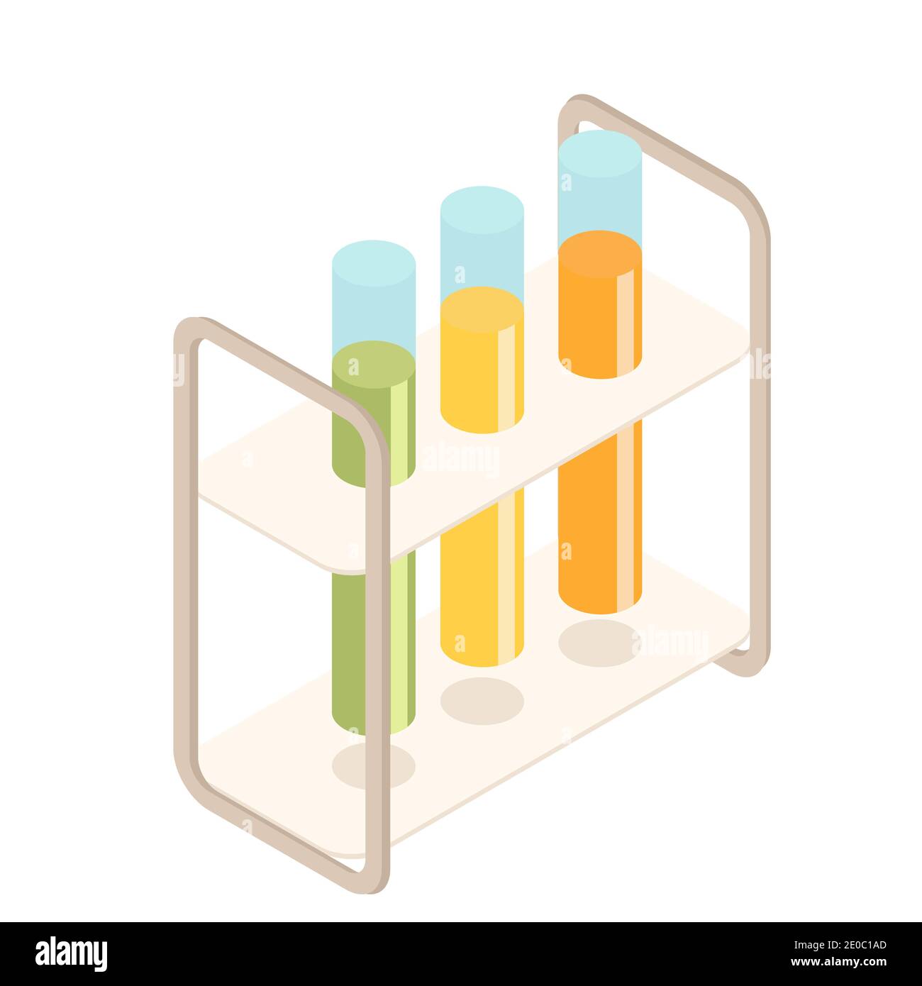 Test tubes set isometric vector illustration Stock Vector Image & Art ...