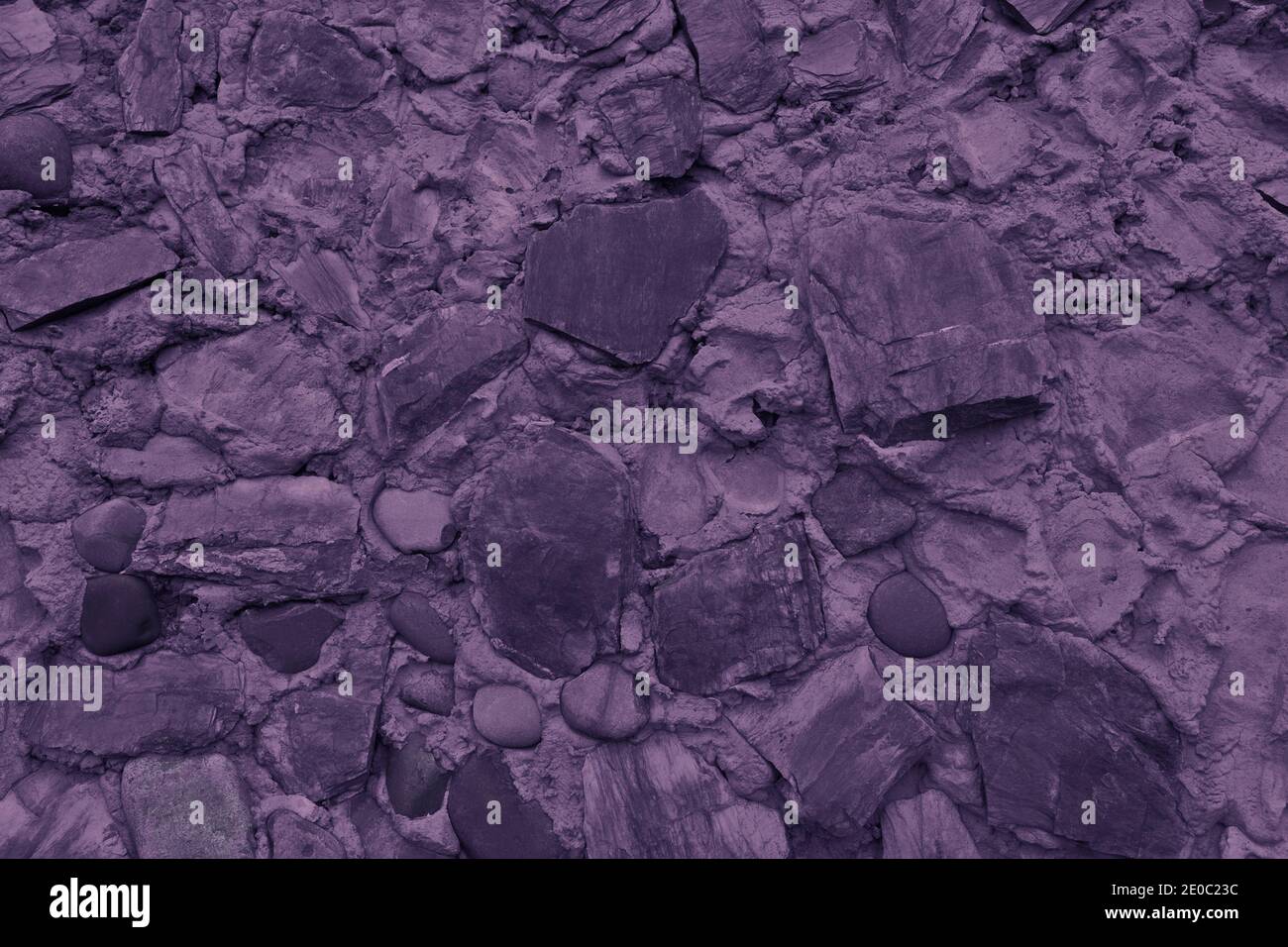 Abstract background of many large stones. The blank stone surface ...