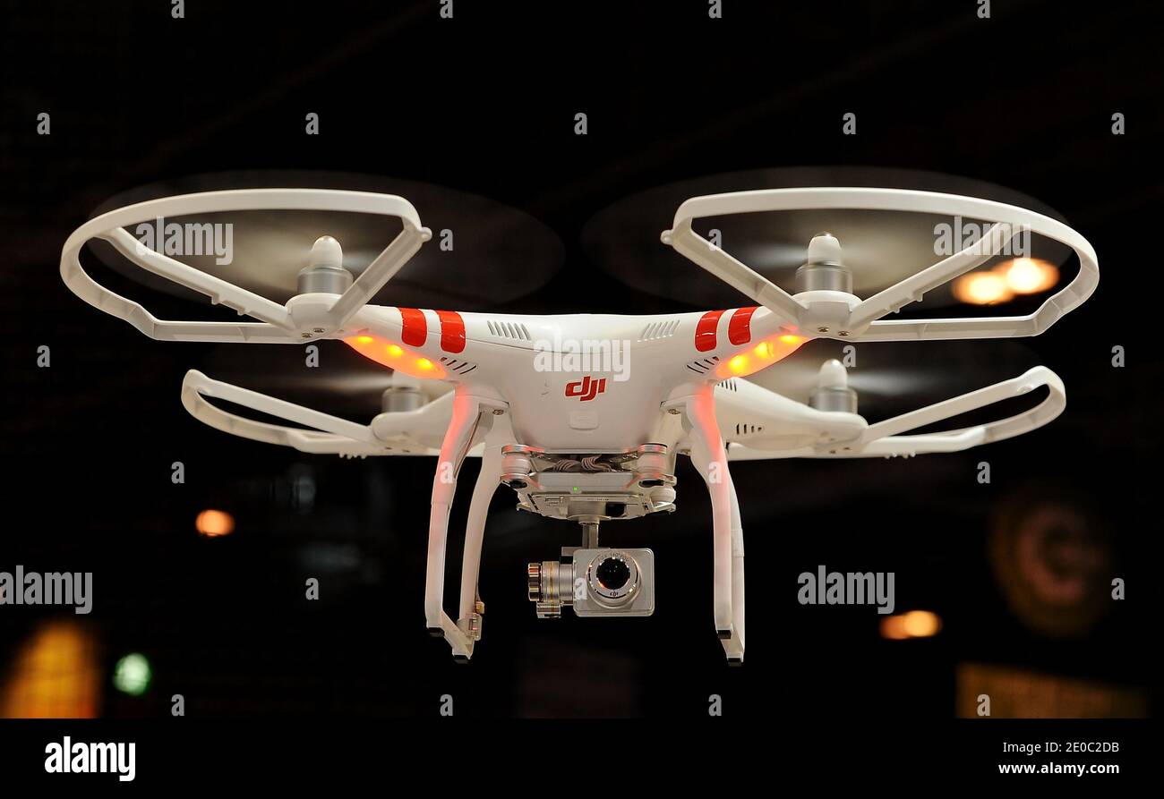 File photo dated 8/4/2014 of a DJI Phantom 2 Vision drone camera on ...