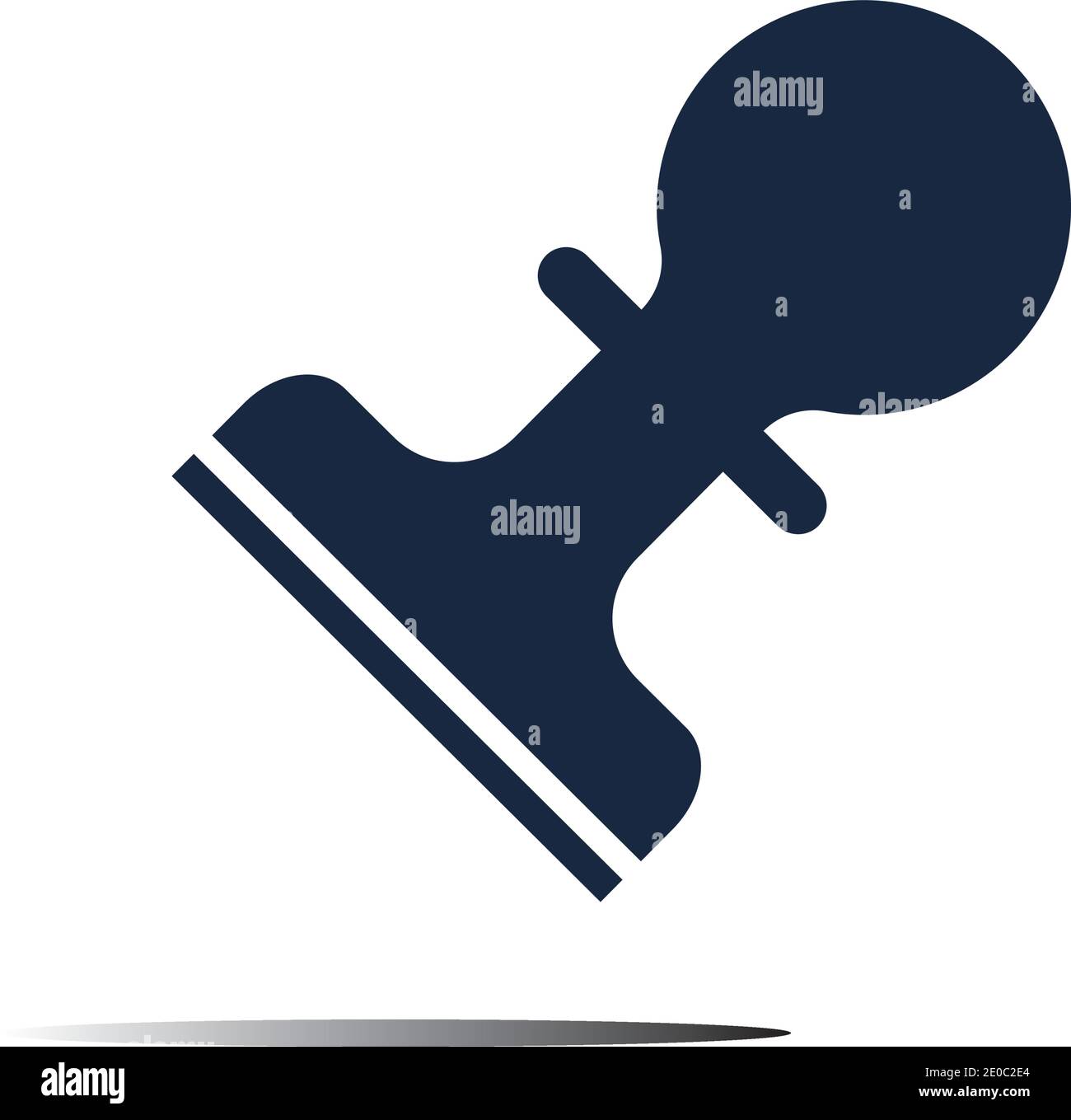 Stamp logo Icon Flat vector illustration design template Stock Vector ...