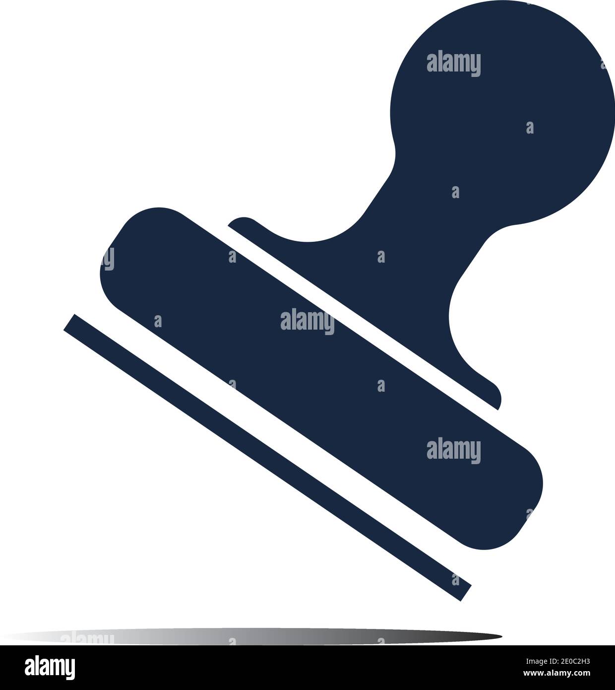 Stamp logo Icon Flat vector illustration design template Stock Vector ...