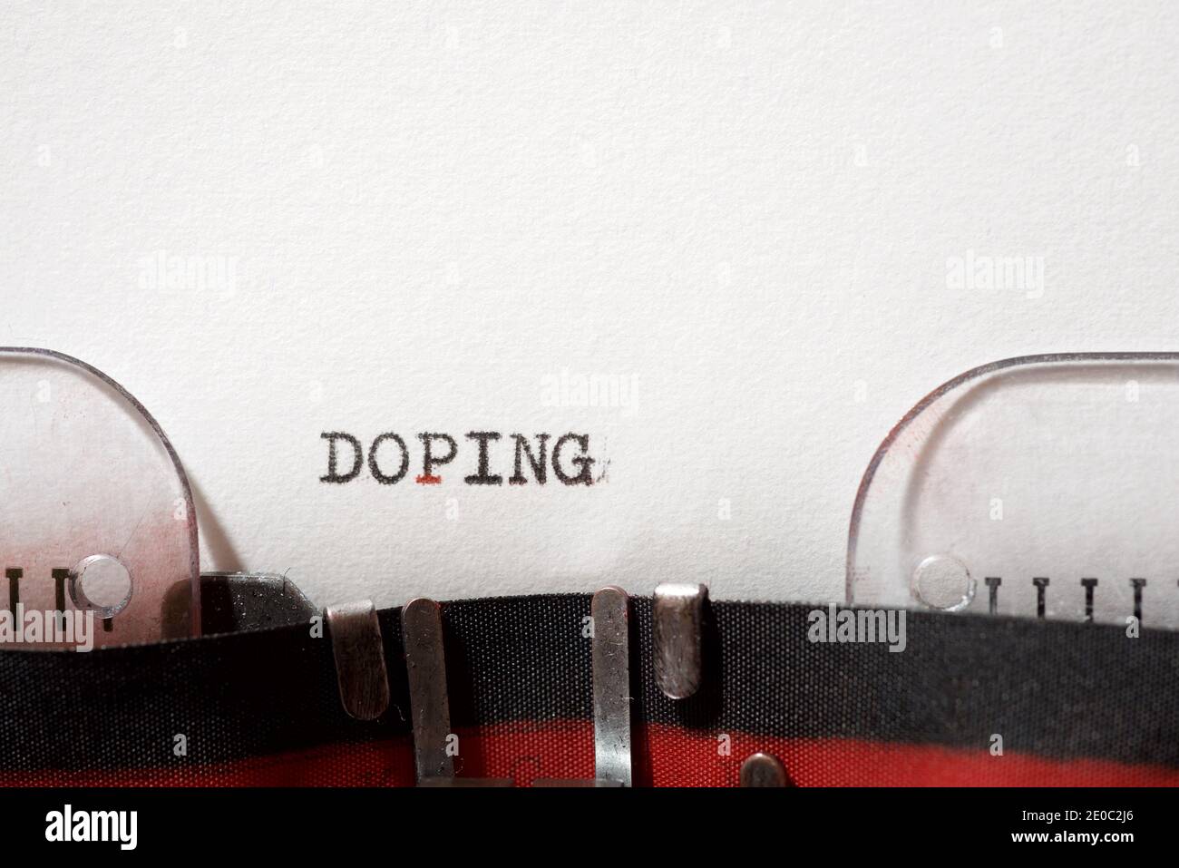 Doping word written with a typewriter Stock Photo - Alamy Doping word written with a typewriter Stock Photo - Alamy
