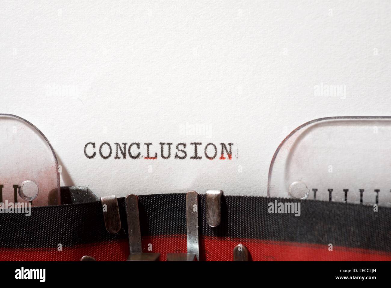 Conclusion word hi-res stock photography and images - Alamy