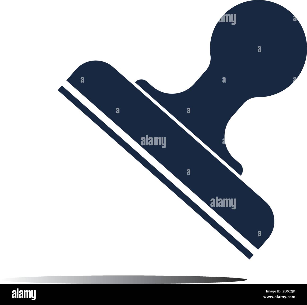 Stamp logo Icon Flat vector illustration design template Stock Vector ...