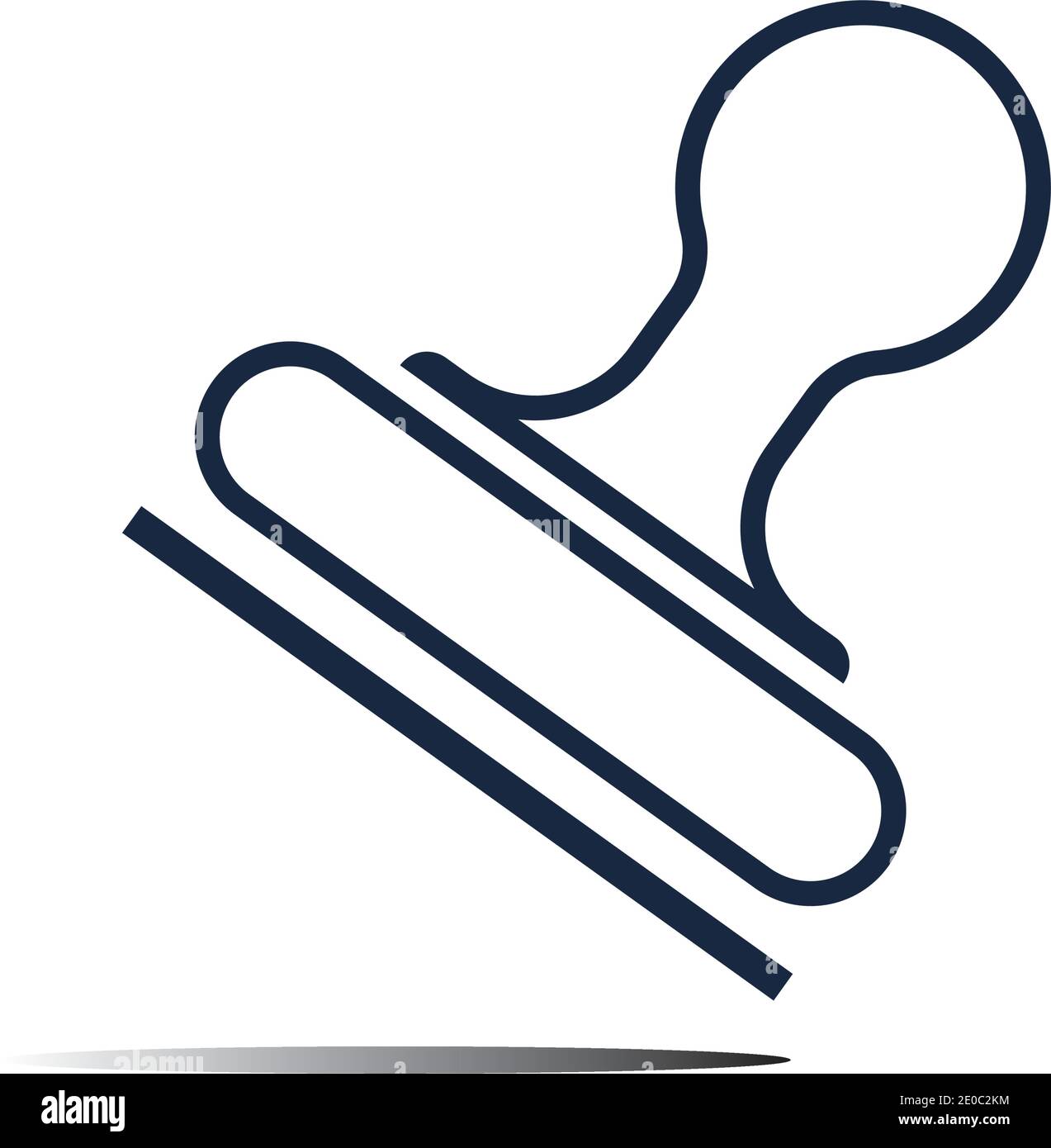 Stamp logo Icon Flat vector illustration design template Stock Vector ...