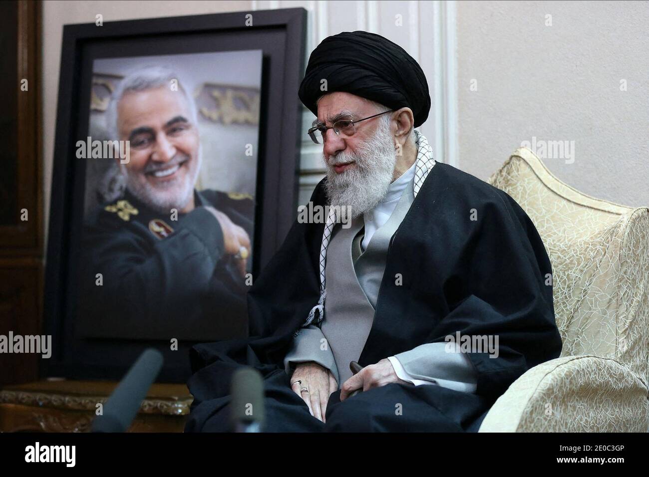 Handout file photo dated January 3, 2020 of Iranian Revolution supreme ...