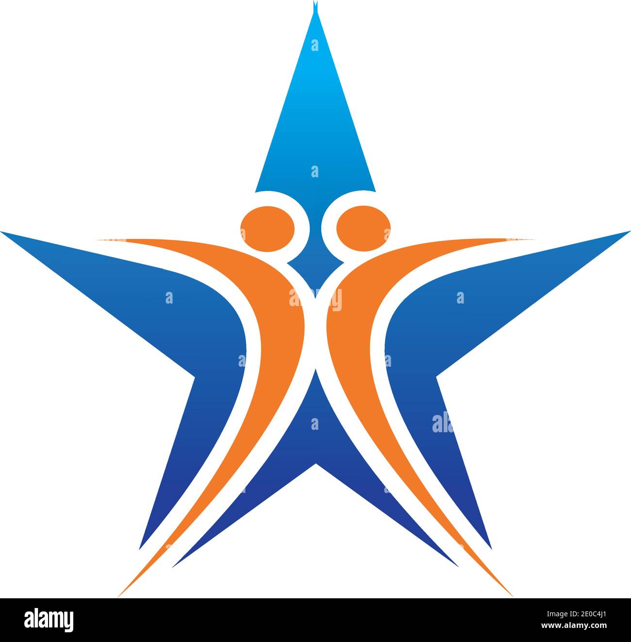 Star success people care logo and symbols template Stock Vector Image ...