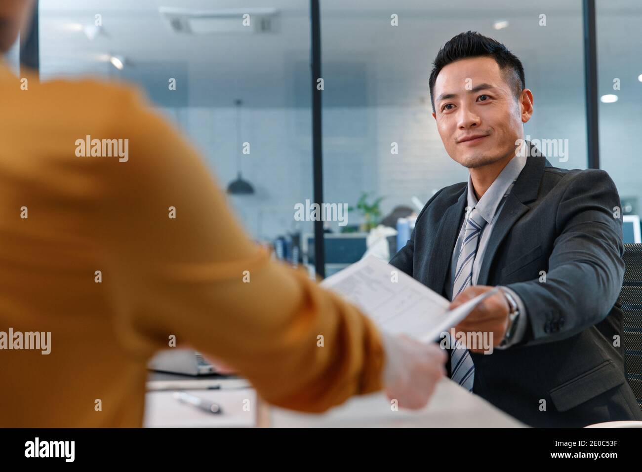 Business people to apply for a job interview Stock Photo - Alamy