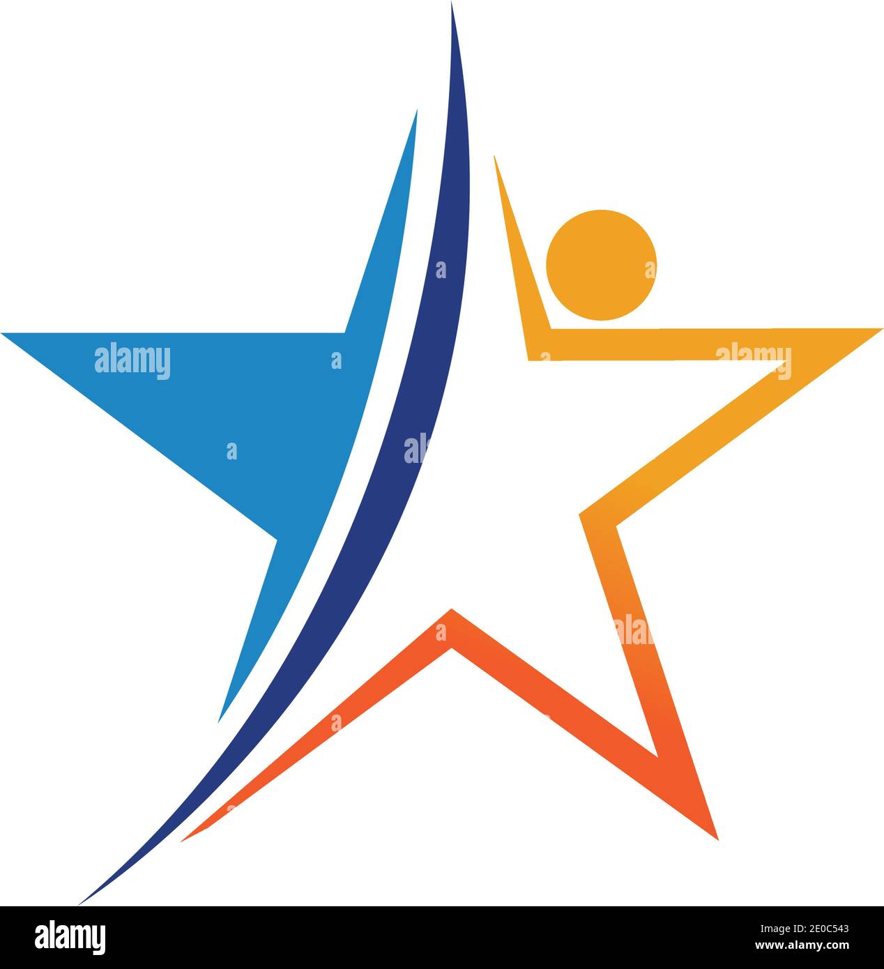 Star success people care logo and symbols template Stock Vector Image ...