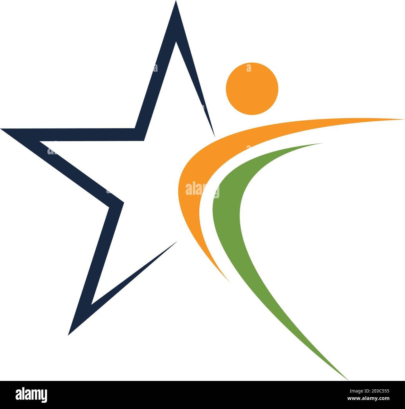 Star success people care logo and symbols template Stock Vector Image ...