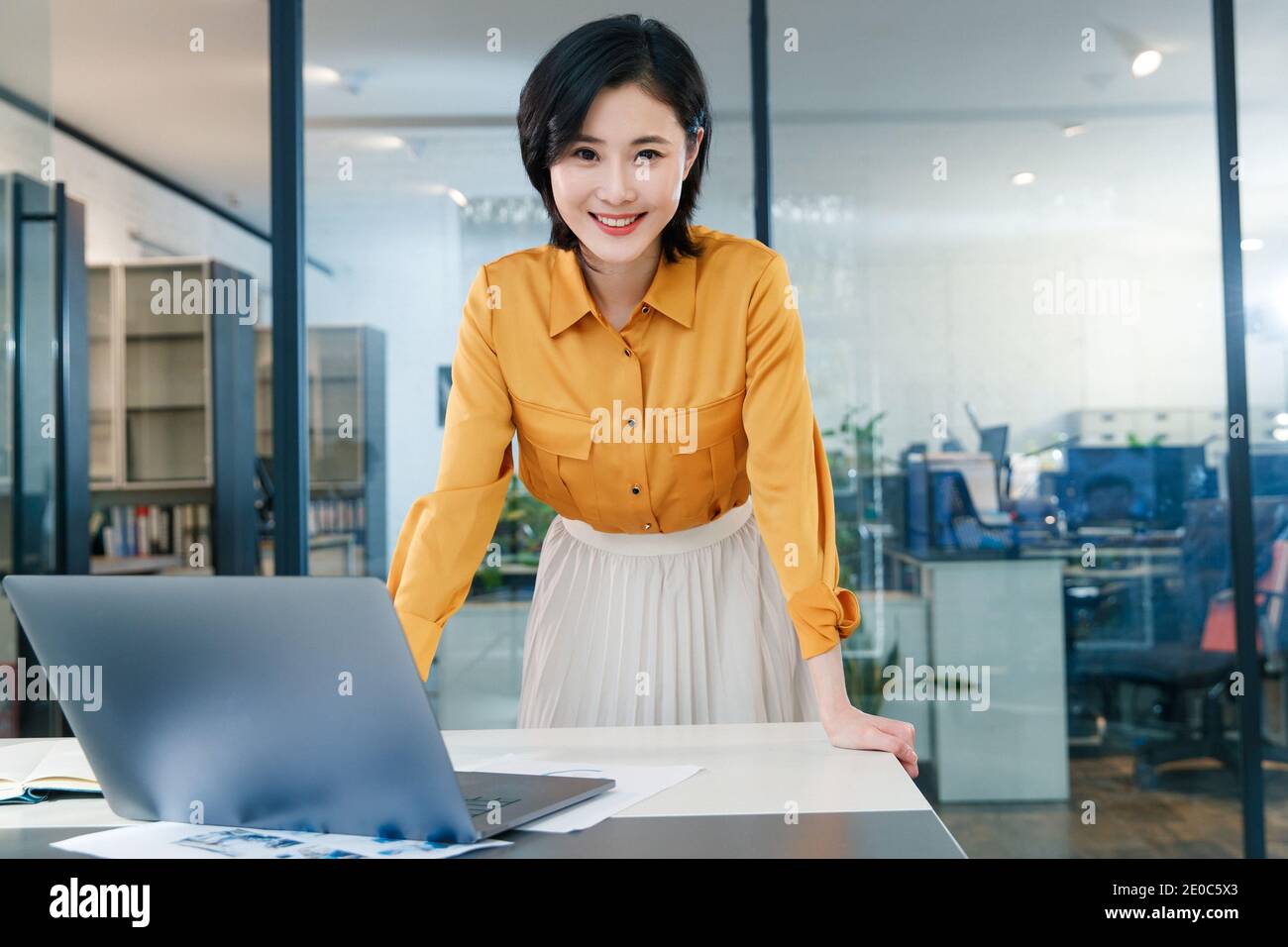 Business lady in the office work Stock Photo - Alamy