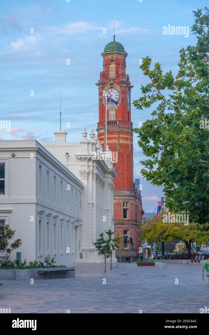 Launceston town hall and post office buildings in tasmania, Australia ...