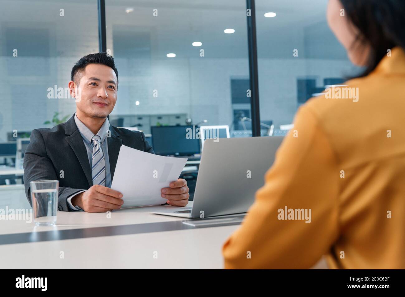 Business people to apply for a job interview Stock Photo - Alamy