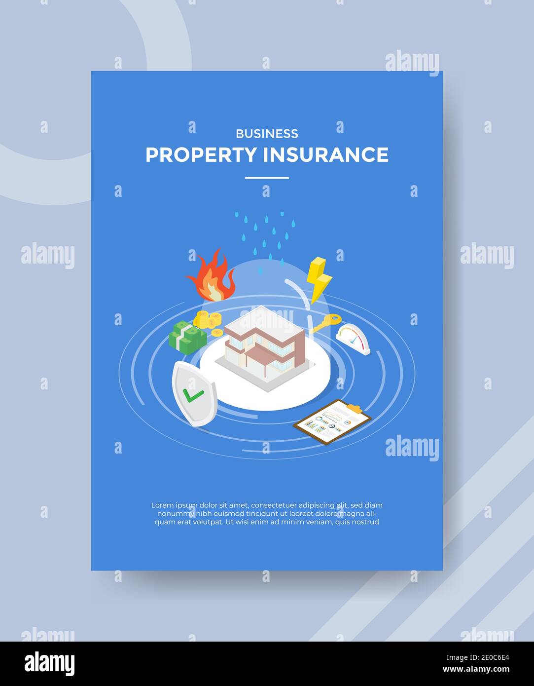 property insurance concept house in bubble shield guard protection fire ...