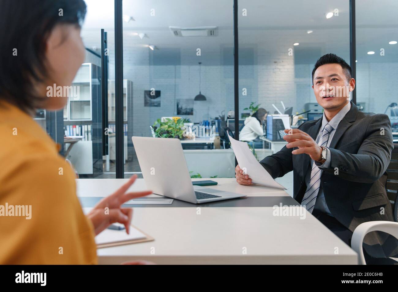 Business people to apply for a job interview Stock Photo - Alamy