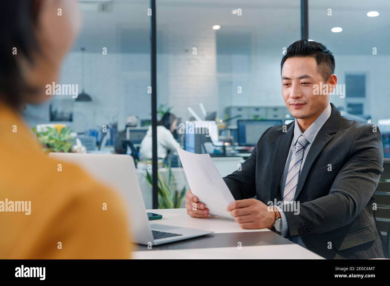 Business people to apply for a job interview Stock Photo - Alamy