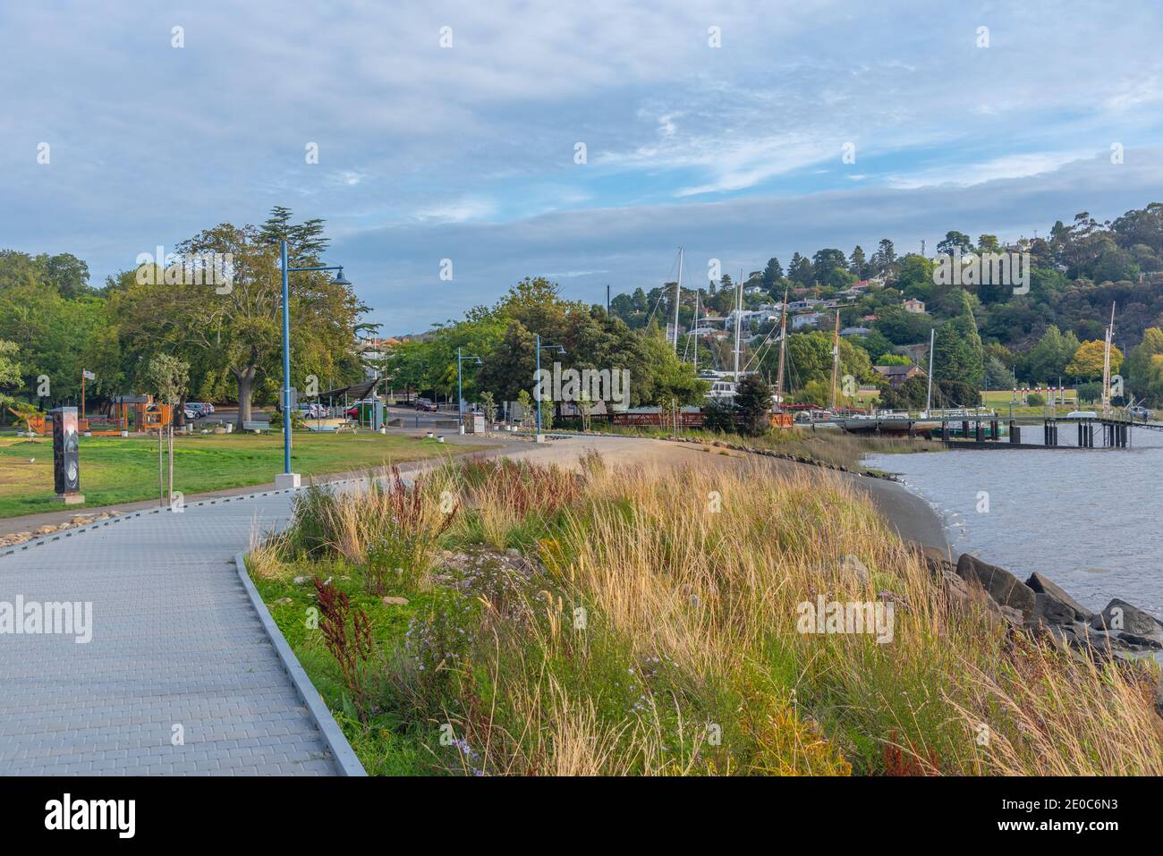 Port at Tamar river in Launceston, Australia Stock Photo - Alamy